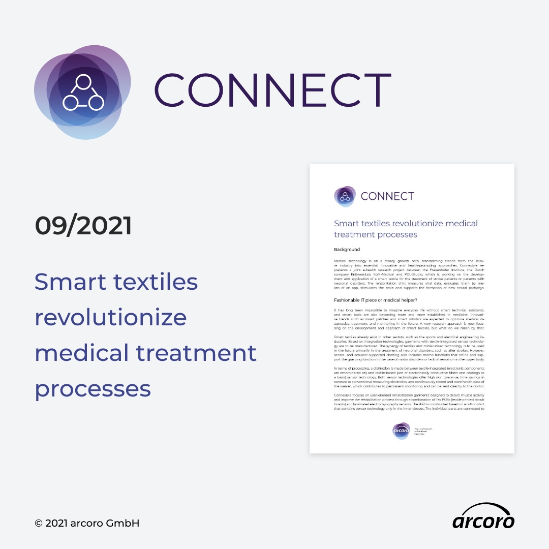 Smart textiles revolutionize medical science | arcoro CONNECT