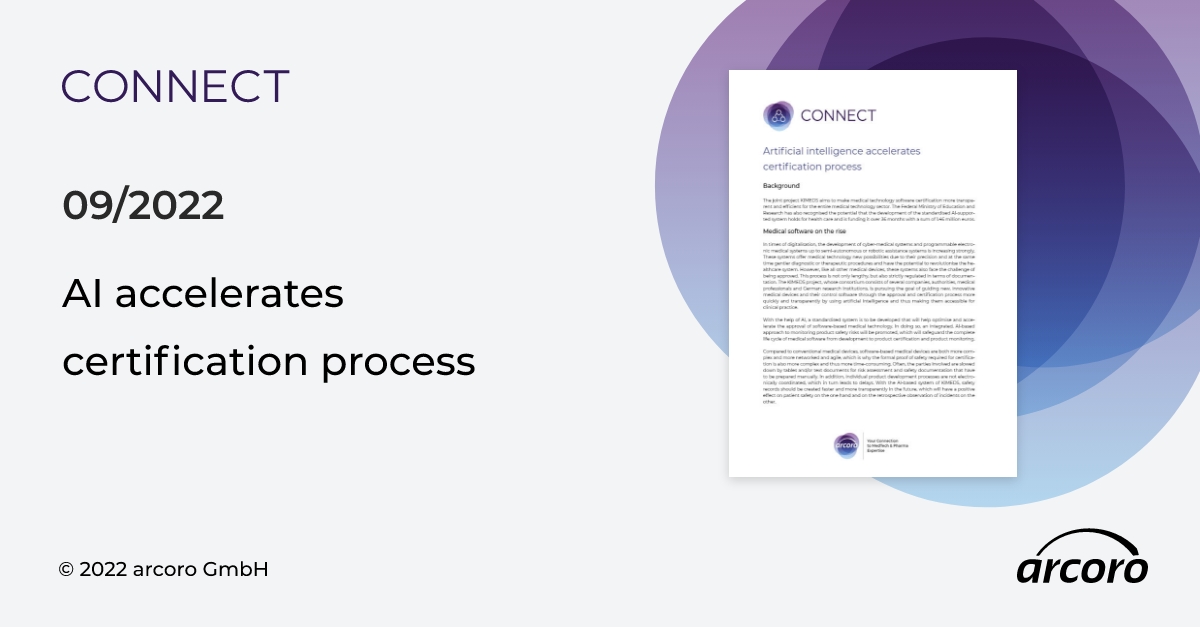 AI accelerates certification process | arcoro CONNECT